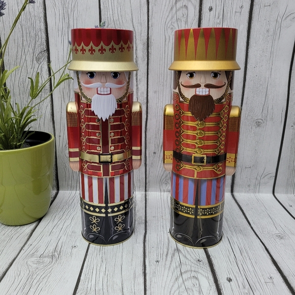 Holiday | 2 Nutcracker Candy Tin 12 Inch Red Empty | Poshmark